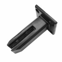 China Frameless Cable Railing Hardware Black Square Swimming Pool Spigot Stainless Steel for sale