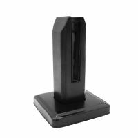 China Frameless Cable Railing Hardware Black Square Swimming Pool Spigot Stainless Steel for sale