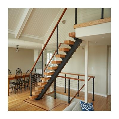 China WilliamArchi wood step stairs single keel wood straight stairs for sale