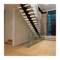 China WilliamArchi wood step stairs single keel wood straight stairs for sale