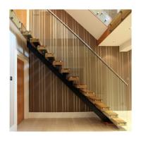 China WilliamArchi stairs wooden steps design single keel straight cantilever wood stairway for sale