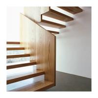 China Manufacturer installing wood stairs central keel straight models metal wood stairs for sale