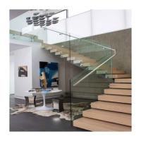 China Residential teak wood designs central keel hardwood straight stairs for sale