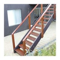 China Household individual indoor straight staircase indoor wooden stairs for sale