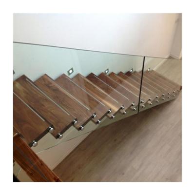 China New design straight stairs l shape interior steel wood stairs for sale
