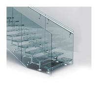 China Minecraft the staircase glass stair railing cost house space saving straight staircase for sale