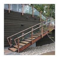 China Beautiful shape residential straight staircases how to refinish wood stairs for sale