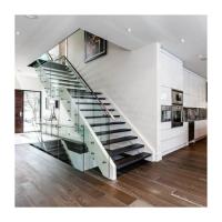 China Low cost straight stairs for sale high quality interior wood stairs for sale