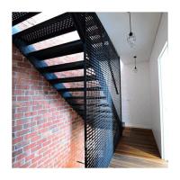 China After-sale warranty single stringer straight staircase building wood stairs for sale