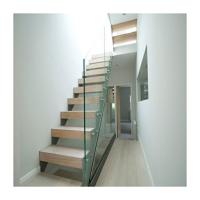 China Manufacturer contemporary straight staircase pretty wooden box tread stairs for sale