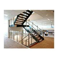 China Manufacturer contemporary straight staircase pretty wooden box tread stairs for sale