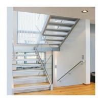 China Quality assurance straight staircases wooden indoor stairs for sale