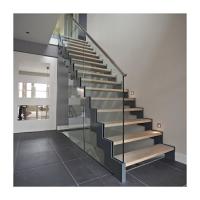 China Quality assurance straight staircases wooden indoor stairs for sale
