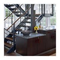 China Complete style straight staircase for small space wood bunk beds stairs for sale