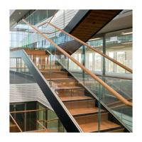 China Luxury u shape straight stairs for small house build wood deck stairs for sale