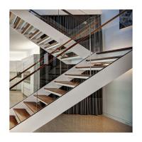 China A variety of stairs l shape used indoor solid wood loft stair for sale