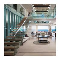 China Quality service straight stair with cover cast iron wood helical stair for sale