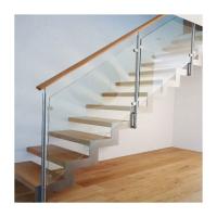 China Quality service easy clean long straight stairs how to build wood staircase for sale
