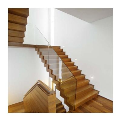 China China factory diy straight stairs gray wooden step staircase for sale