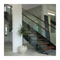 China Latest fashion interior straight stair steel wood step staircase for sale