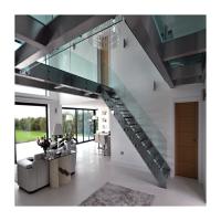 China Eco-friendly straight stair carpet wooden step staircase for sale