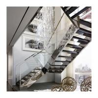 China Credit guarantee l shaped winder stairs wooden steps staircase for sale
