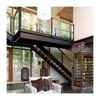 China After-sale warranty diy marble straight stairs nice wooden box steps staircase for sale