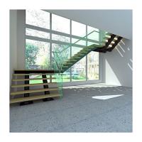China Wholesale agent l shape straight prefabricated stair white wood box tread staircase for sale