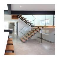 China Wholesale agent l shape straight prefabricated stair white wood box tread staircase for sale