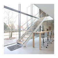China Wholesale agent country style straight stair tinted wooden step staircase for sale