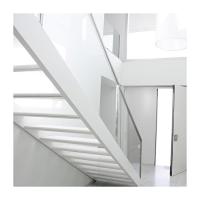 China Morden staircase laminated glass staircase in stair steel straight stairway for sale