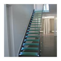 China Staircase price glass stair balustrade cheap straight staircase for sale
