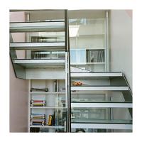 China Staircase price glass stair balustrade cheap straight staircase for sale