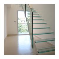 China Square handrail staircase fancy glass stair risers diy straight stairway for sale