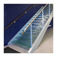 China Prefabricated stairs design steel structure glass stair precast straight stairway for sale