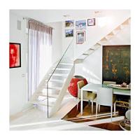 China Wholesale agent prefabricated suspension straight stairs oak wood staircase for sale