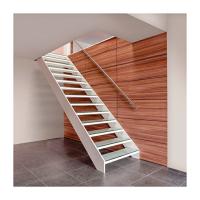 China New design staircase glass banisters for staircases pine straight staircase for sale