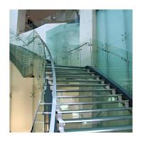 China Steel modular staircase glass sprial stair top quality straight staircase for sale