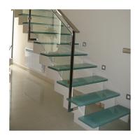 China Used staircase high quality glass stair single beam straight stairway for sale