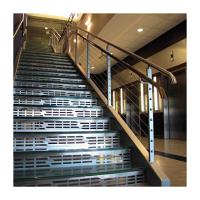 China Stairs anti slip used glass stairs decorative straight staircase for sale