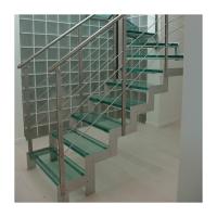 China Staircase kits system stairs glass balusters wholesale excellent quality straight staircase for sale