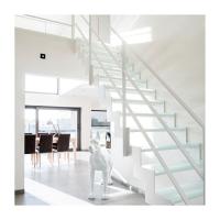 China Staircase kits system stairs glass balusters wholesale excellent quality straight staircase for sale