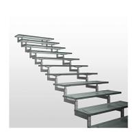 China Hall installation staircase glass staircase toronto modular straight steel staircase for sale