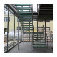 China Staircases for small spaces glass staircase design crazy clear glass straight staircase for sale