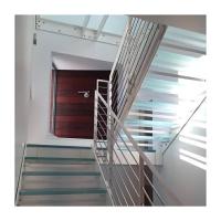 China Carbon steel staircase interior glass stair railing buy straight staircase for sale