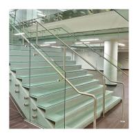 China Indoor staircase suppliers duplex house glass stairs fantastic straight staircase for sale