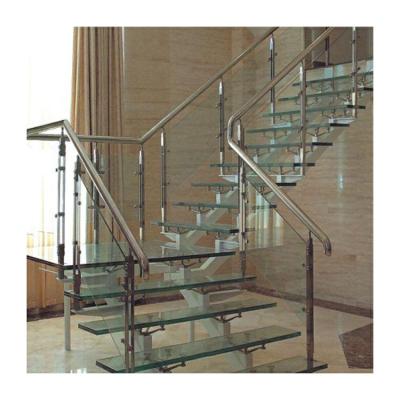 China Folding staircase bespoke glass staircases modern indoor straight staircase for sale