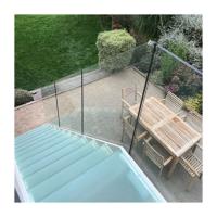 China Hot sale staircase glass railing stairs glass railiing straight staircase for sale