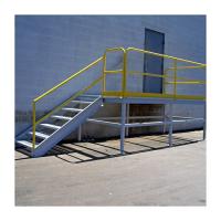 China Outdoor stairs stainless steel straight metal winding staircase for sale