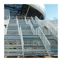 China Antique design style stairs industrial cable railing steel steel spines staircase for sale